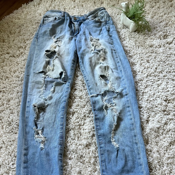 nature | Jeans | Nature Super Cute Light Blue Streetwear Distressed ...